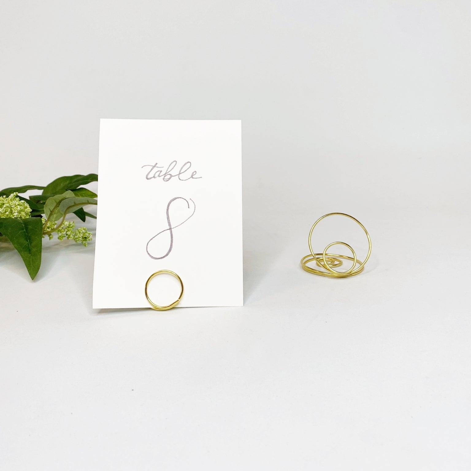 Circle Table number Holders-Set of Five | JV Country Creations